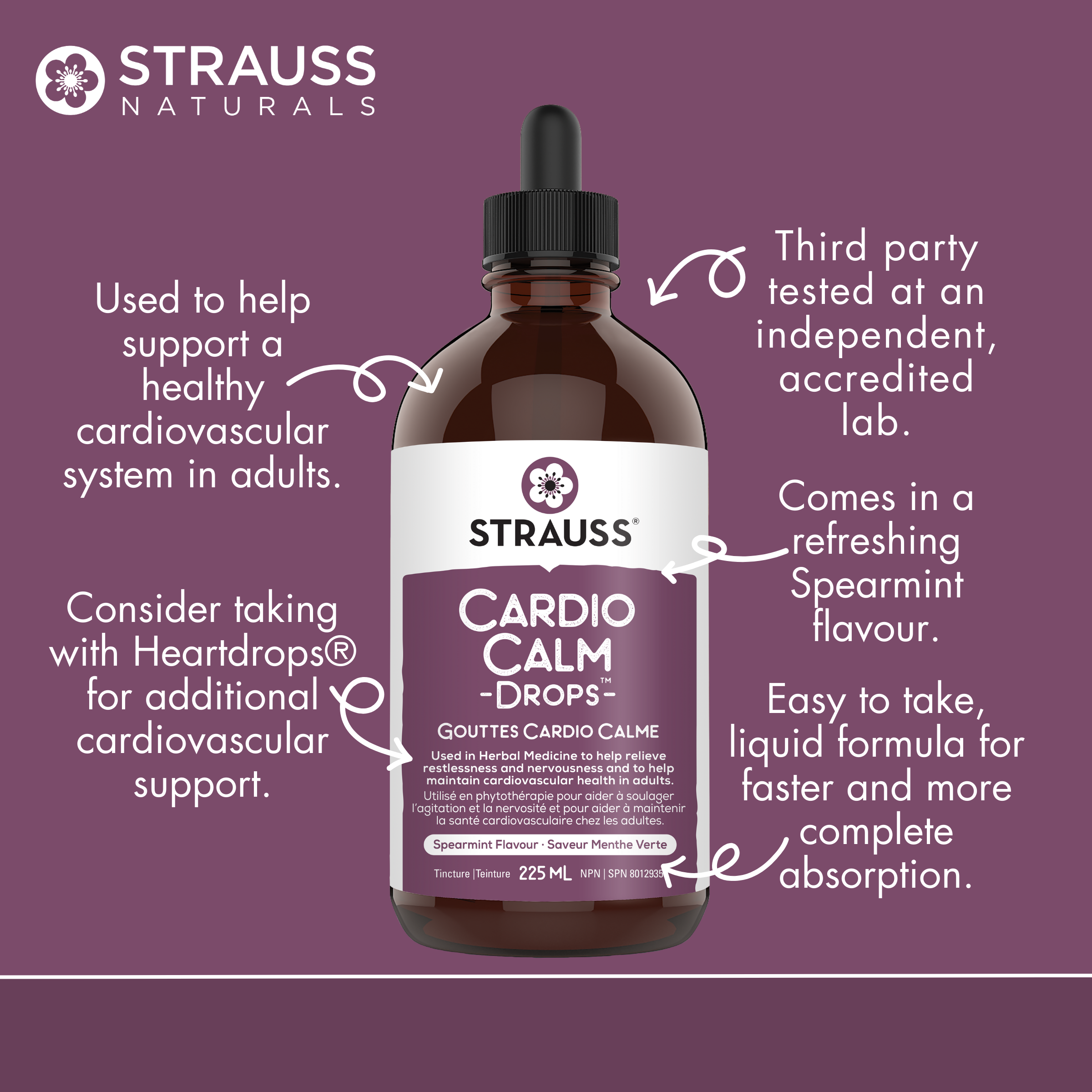 CardioCalm Drops™ - Cardiovascular Support Supplement – Strauss ...