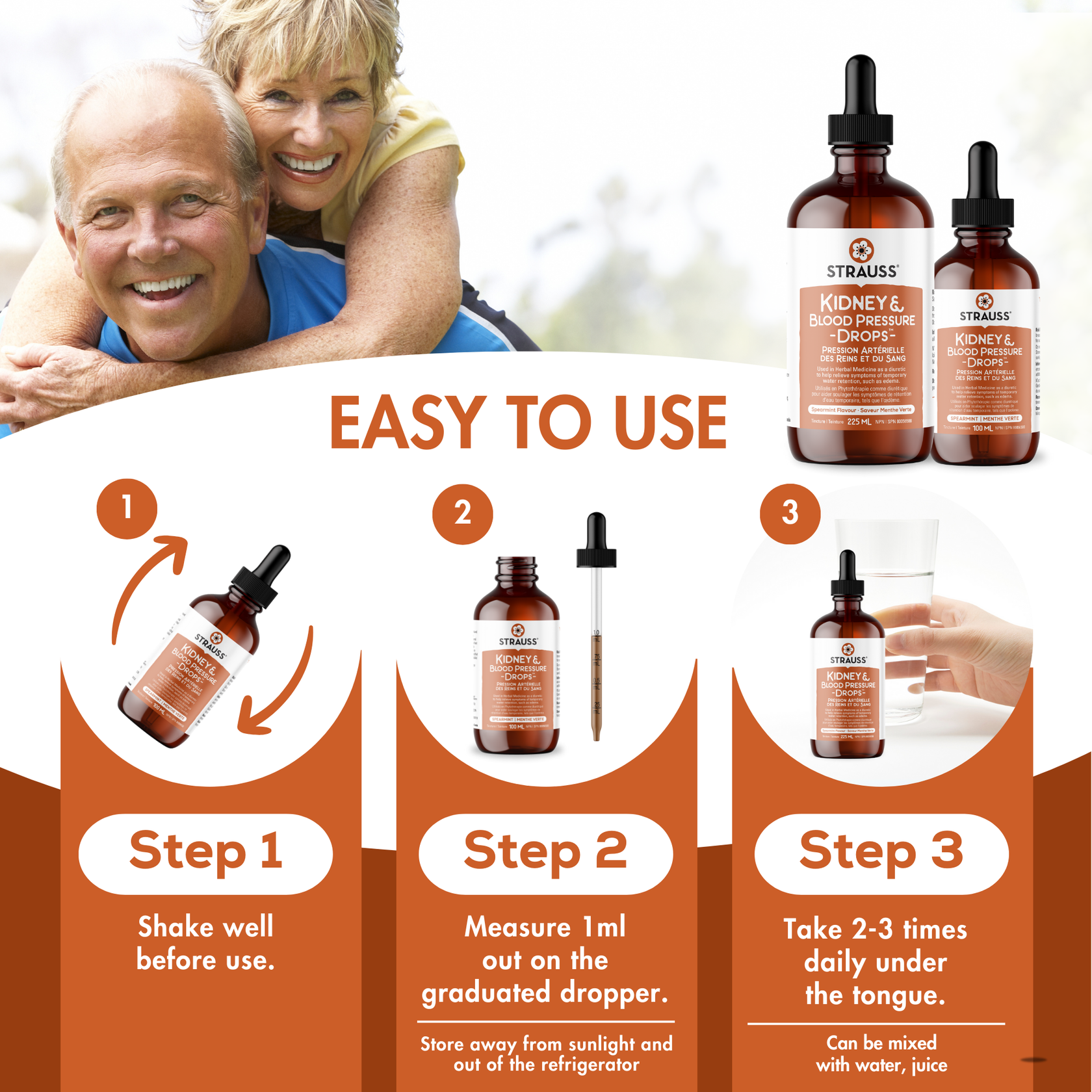 Kidney & Blood Pressure Drops™ - Diuretic Supplement – Strauss Naturals ...