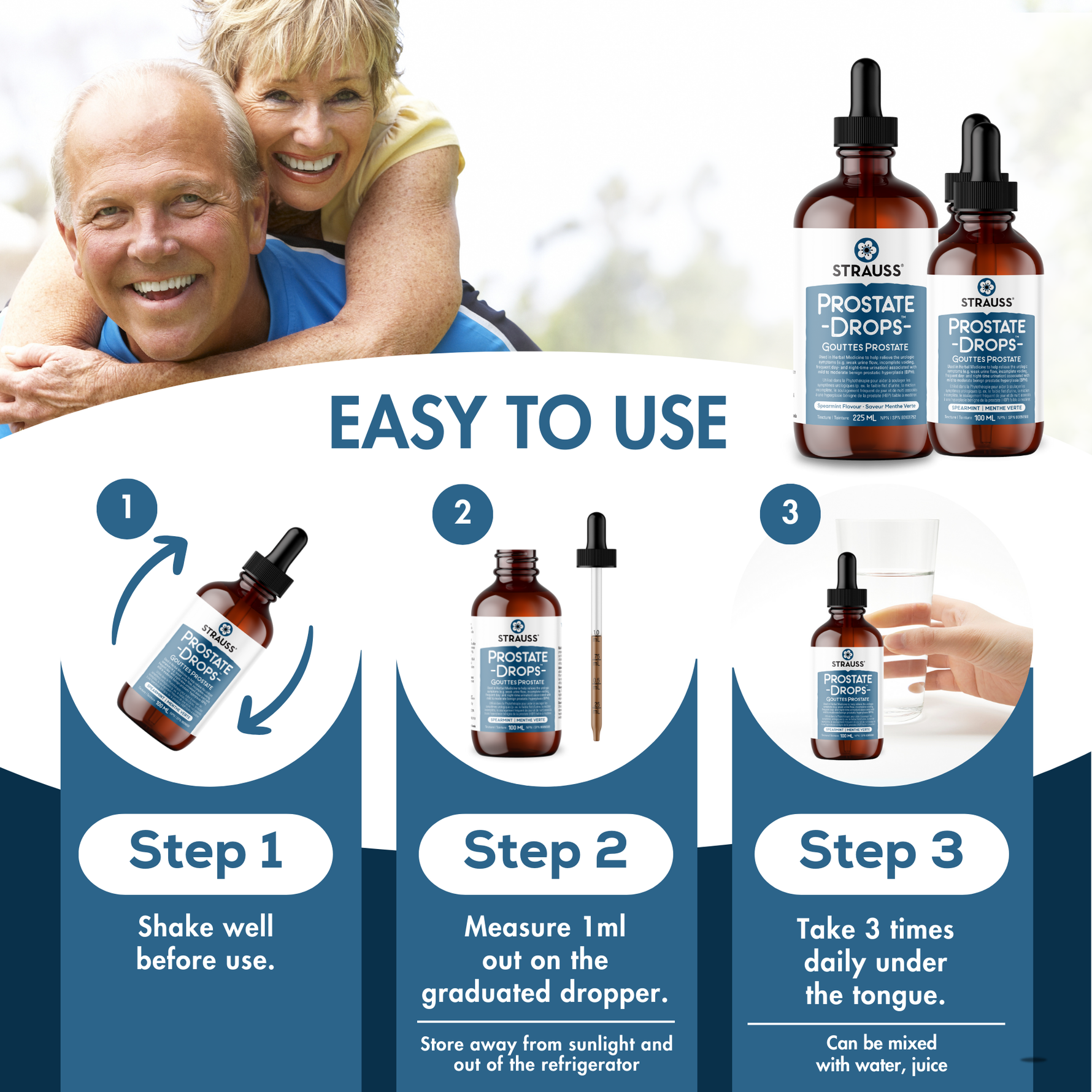 Prostate Drops™ - Prostate Support Supplement – Strauss Naturals Canada