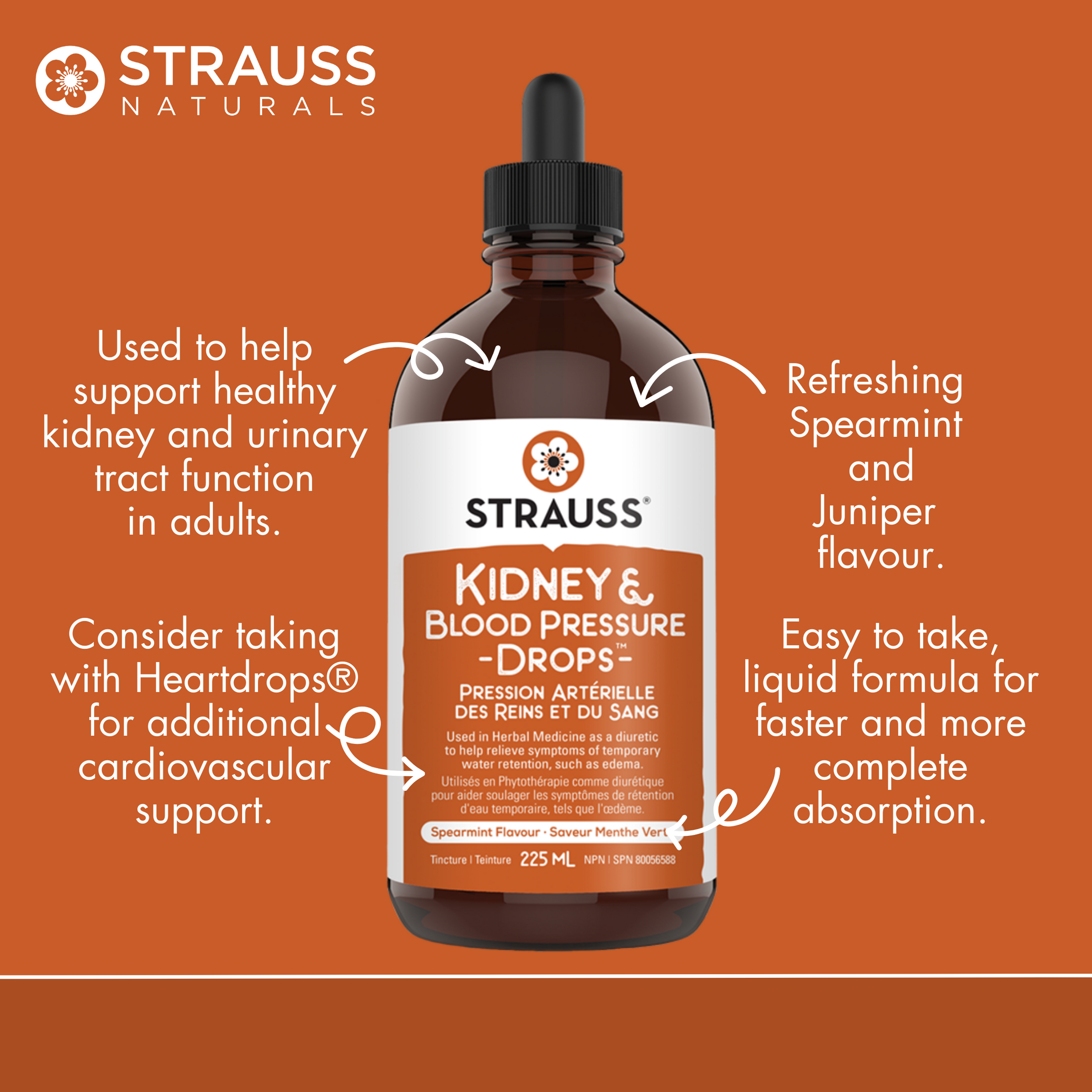 Kidney & Blood Pressure Drops™ - Diuretic Supplement – Strauss Naturals ...